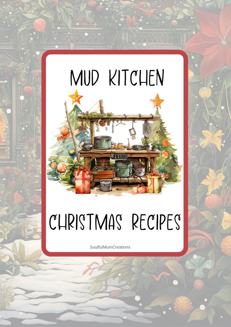 Printable Christmas Mud Kitchen Recipe Cards - Sparking Seasonal ...