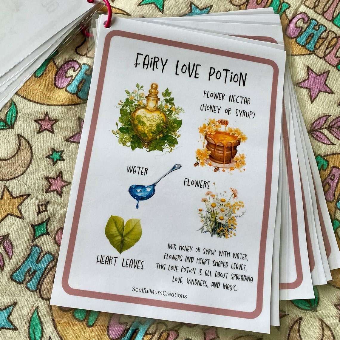 Mud Kitchen Fairy Potions Recipe Cards - Educational Learning Resources ...