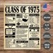 1975 Class Reunion Poster: 50th High School Reunion Sign (digital ...