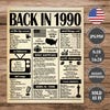 1991 the Year You Were Born, Back in 1991 Poster, What Happened in 1991 ...