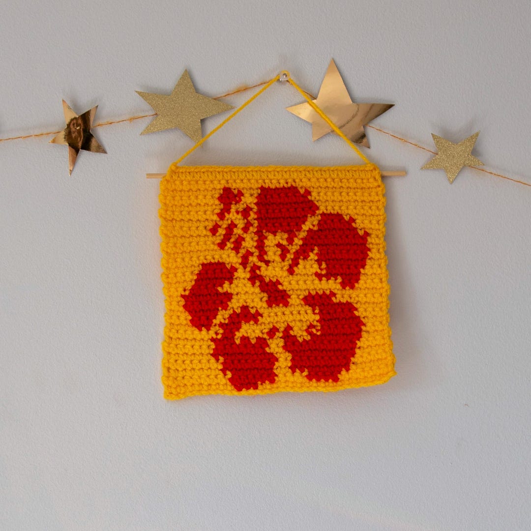 Hibiscus Tapestry Crochet - Etsy