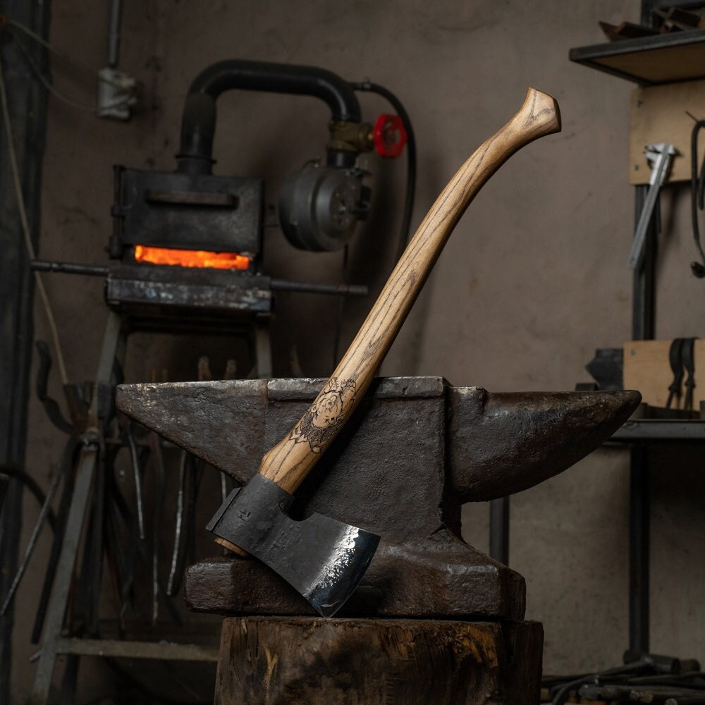 Finnish Forest Axe, Felling Axe, Hand Forged Axe With Leather Case ...