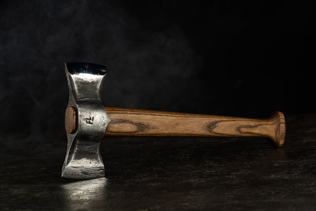 Small Double-bit Hatchet, Hand-forged From One Piece of 52100 Steel ...
