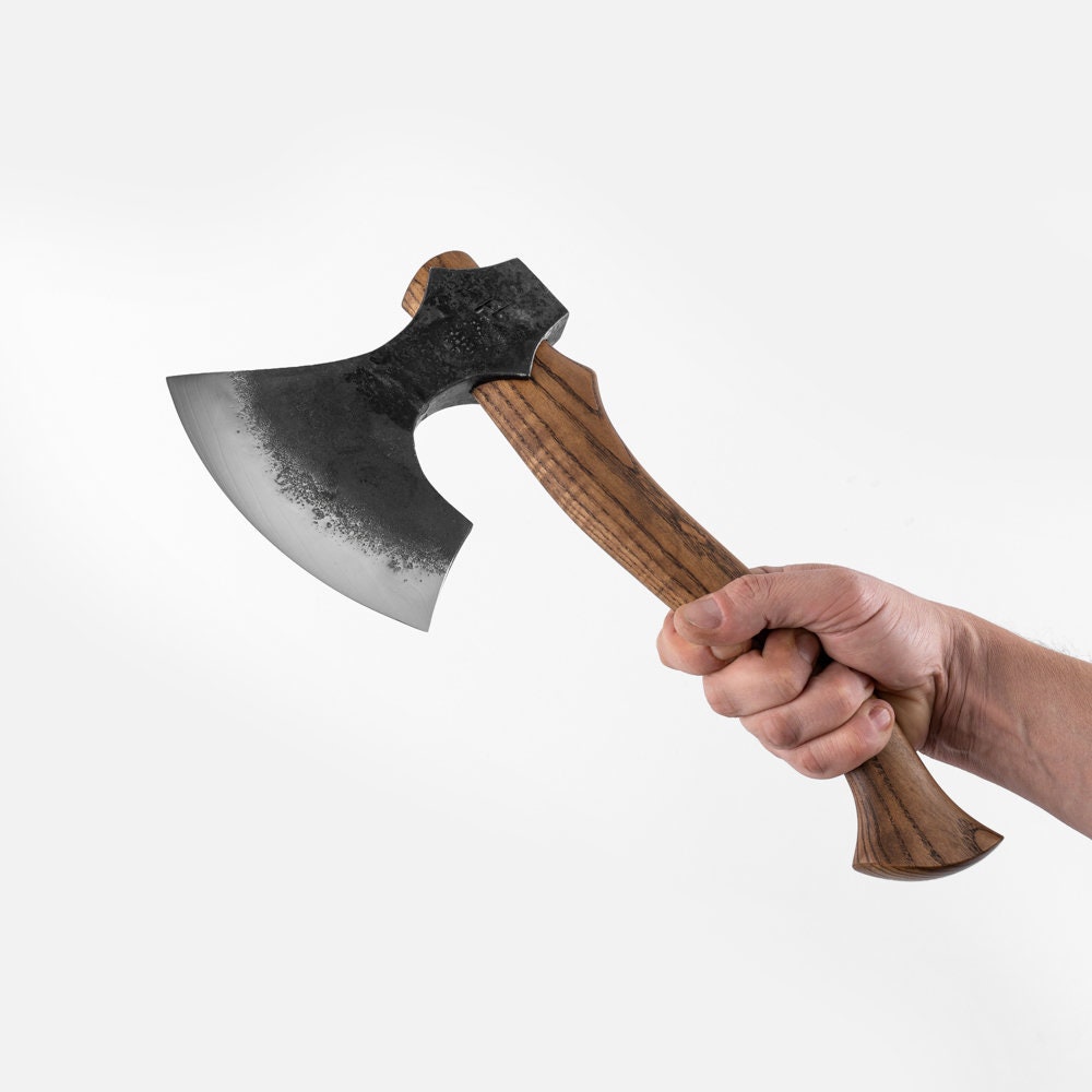 Wood Chopping Axe 1.5LB HAND FELLING AXE HATCHET WOOD CHOPPER SPLITTER ...