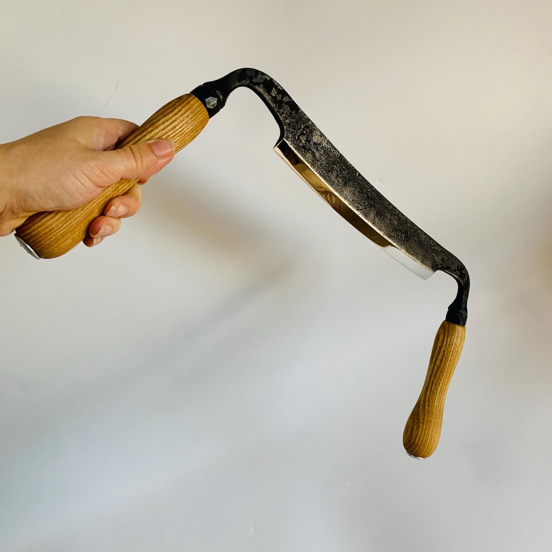 Draw Knife 8” Curved, Shaving Knife, Drawing Knife, Draw Wood Shaver ...