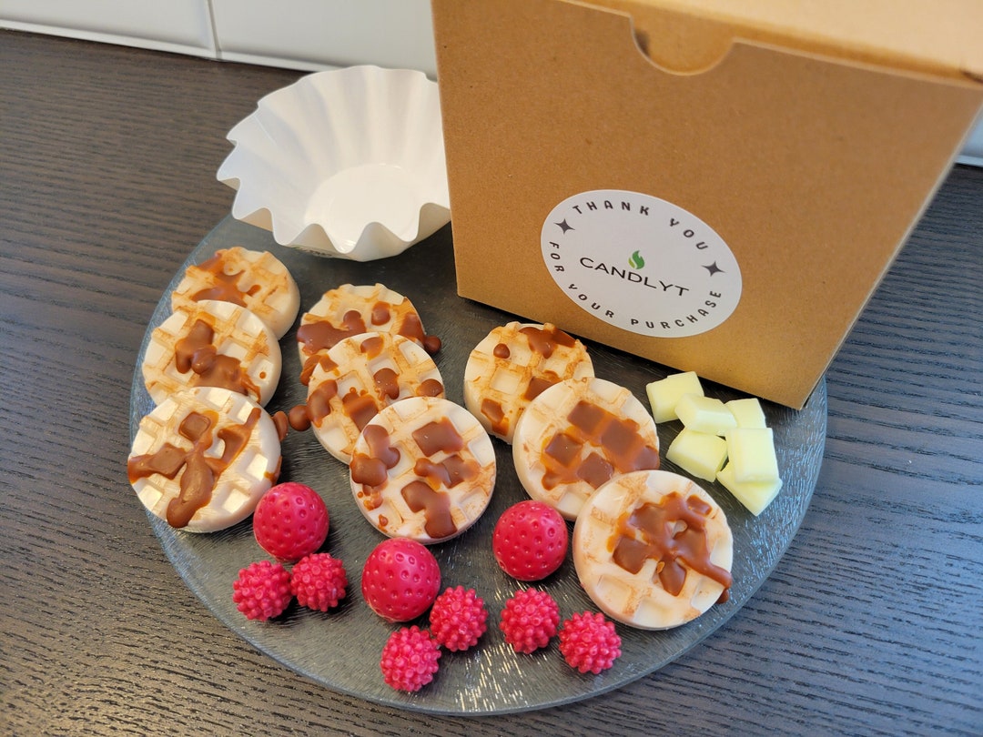 Waffle Strawberry Raspberry Gift Box Wax Melts | Handmade - Etsy