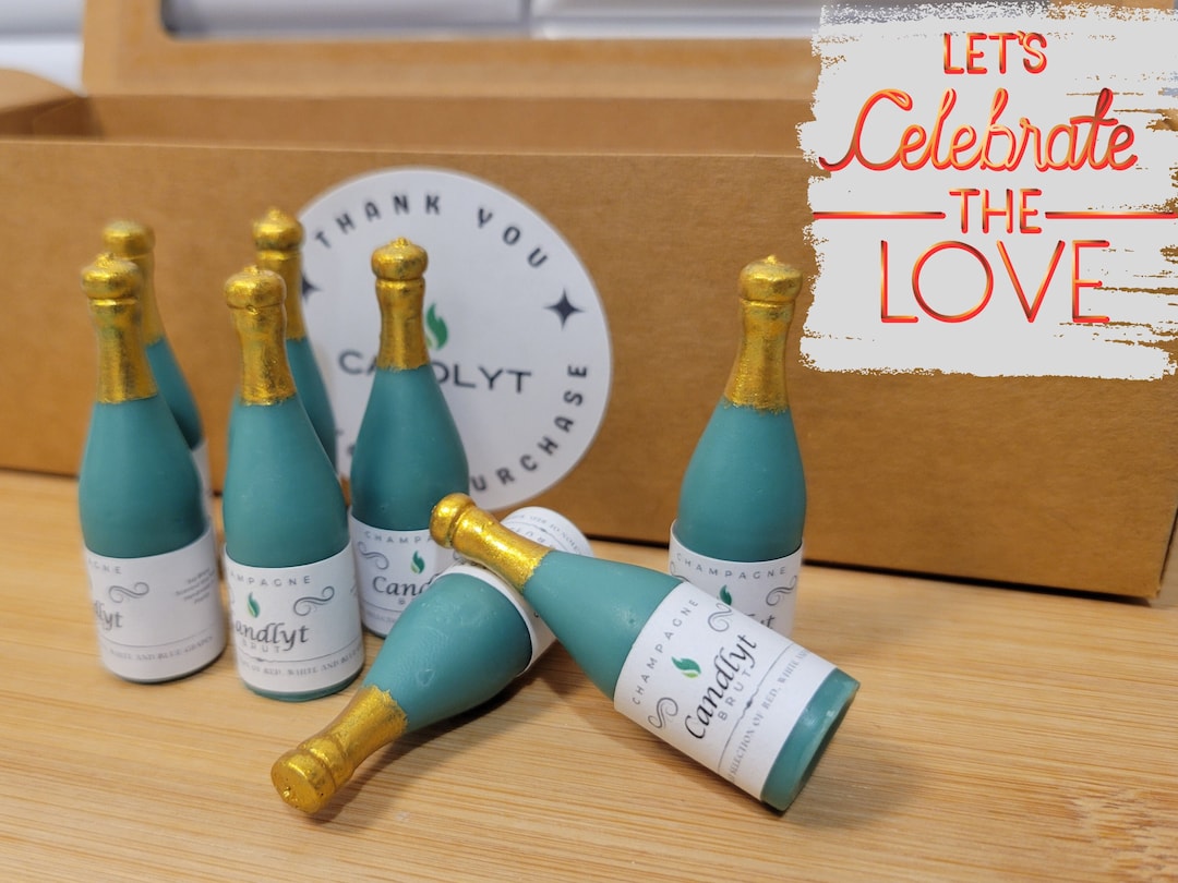 Mini Champagne Bottle Gift Box 3D Wax Melts | Handmade - Etsy