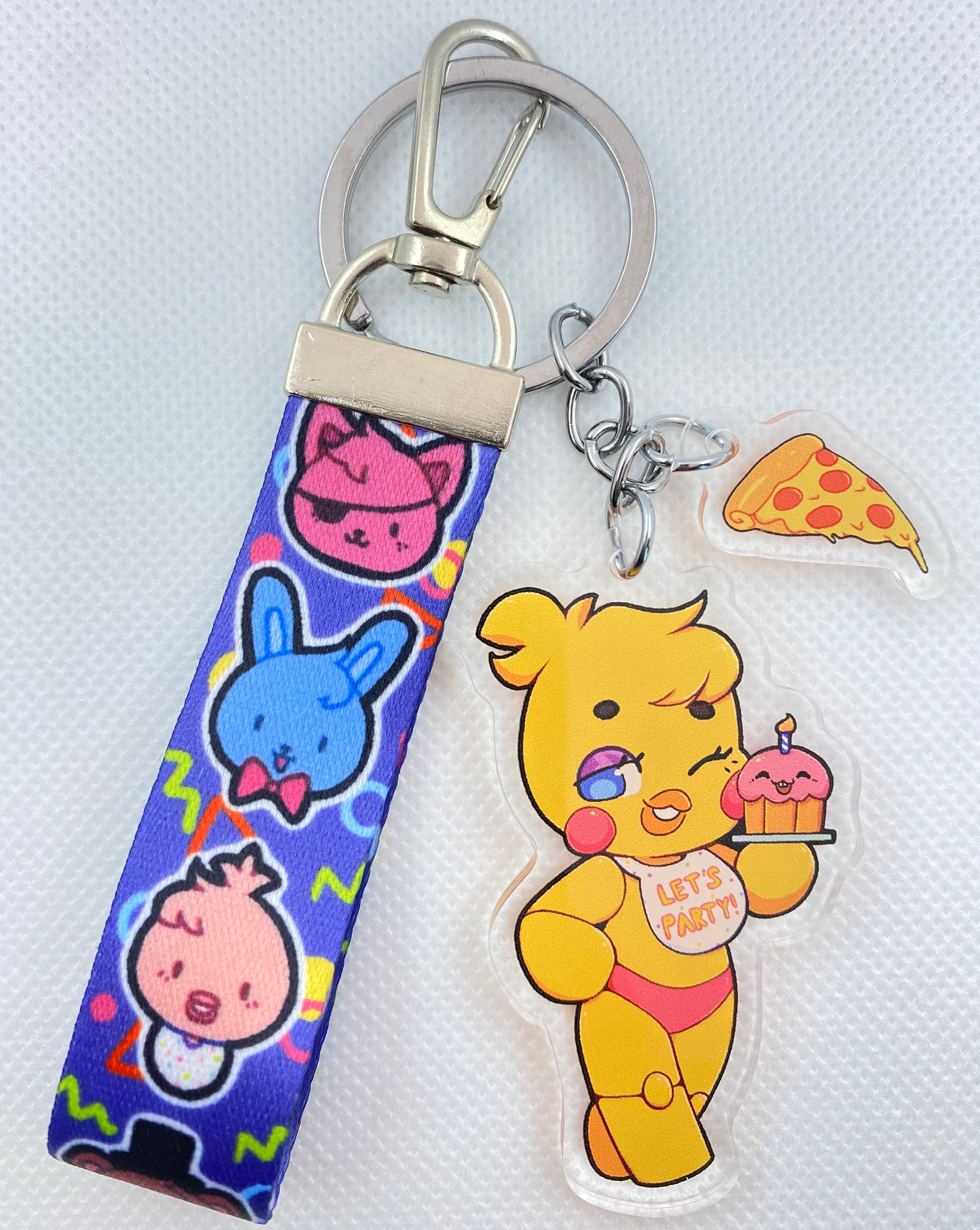 FNAF Animatronic Clear Acrylic Keychain Lanyard - Etsy