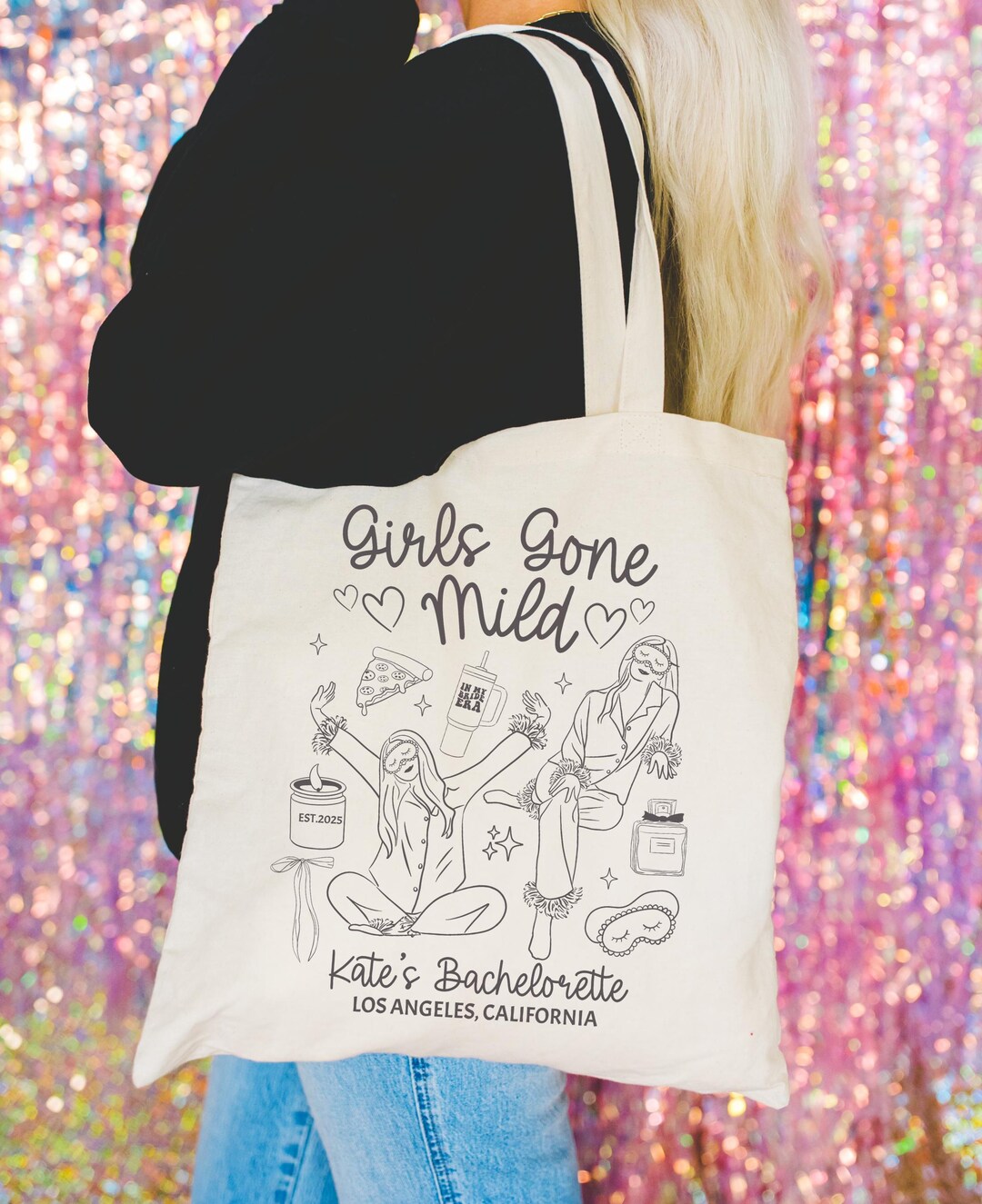 Girls Gone Mild Bachelorette Party Tote Bag, Spa Day Bachelorette Bag ...