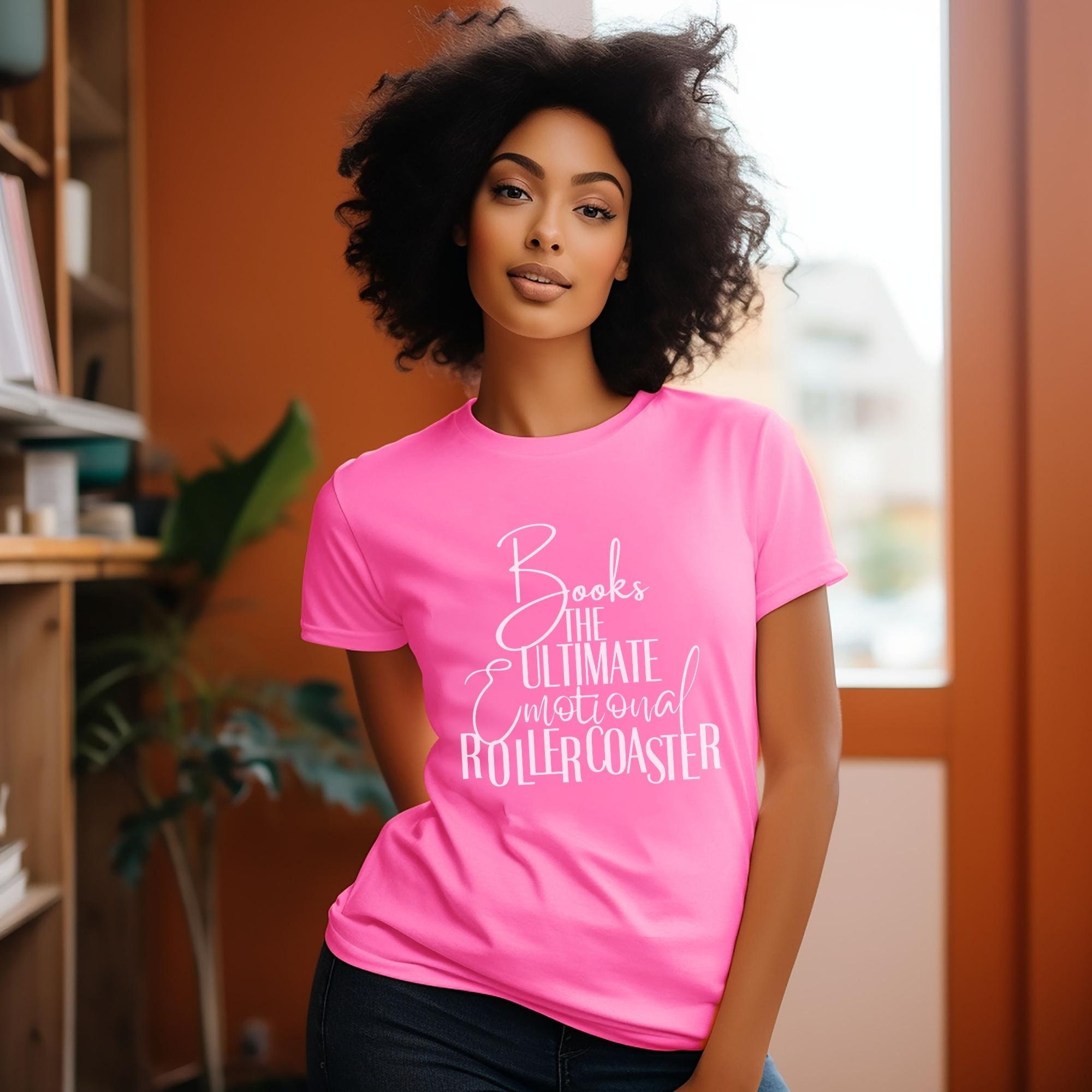 T-shirt for Book Lover Tshirt for Women T Shirt Pink Shirt for People ...