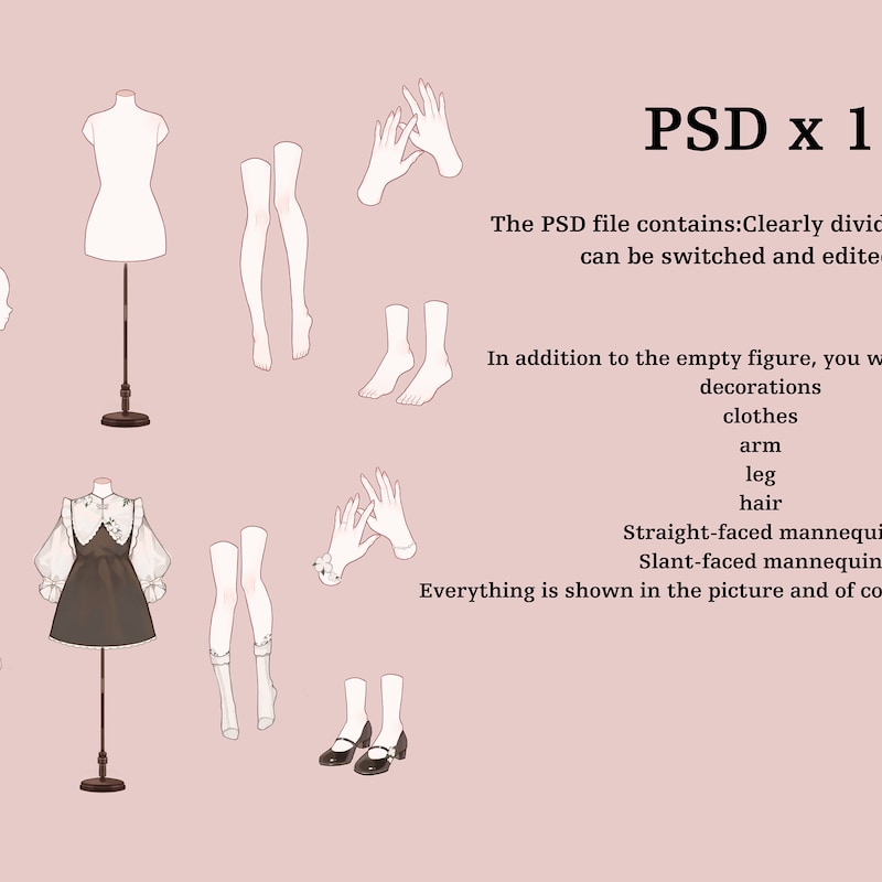 Vtuber Model Body Base - Etsy