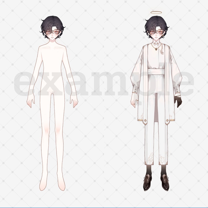 Body Base PSD |male Body Base | Unrigged | Custom Character Base ...