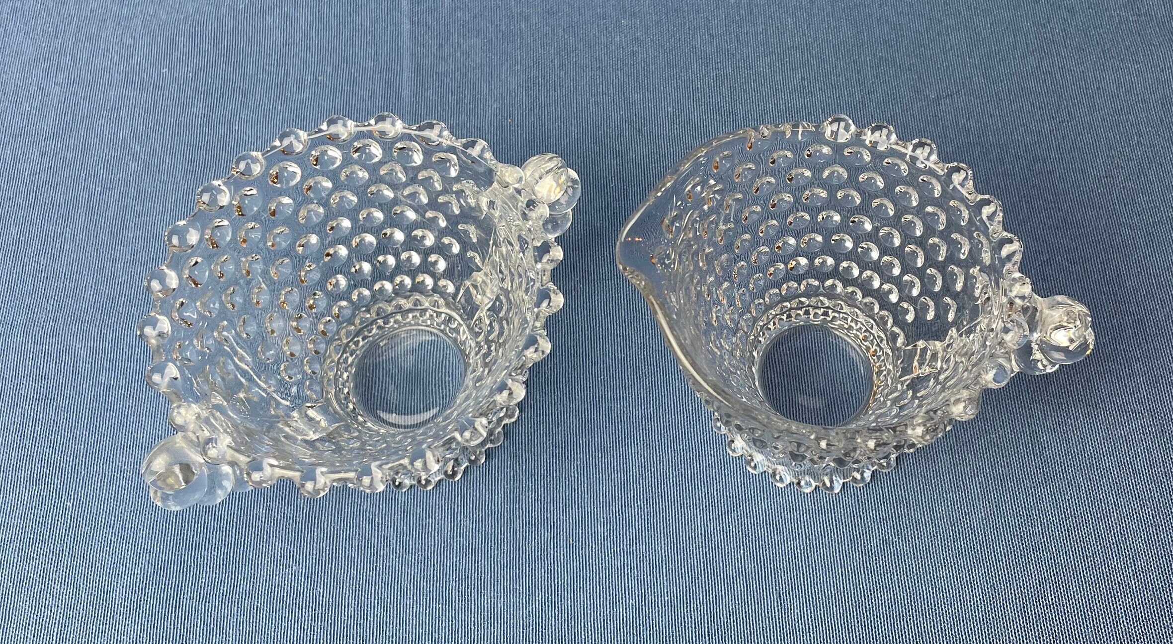 Hobnail Sugar and Creamer by Duncan & Miller. Vintage 1930-1955. Made ...