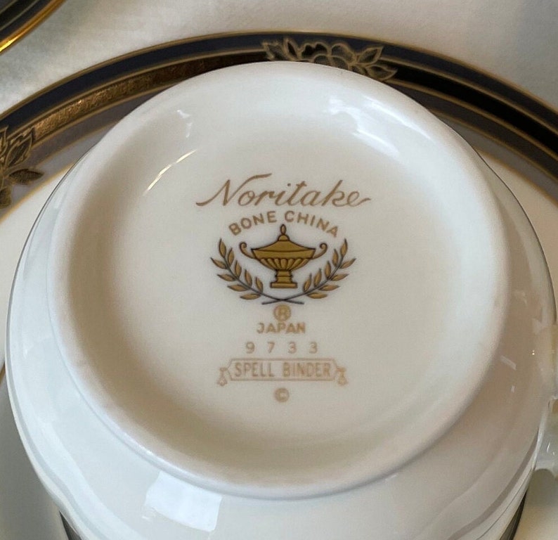 Noritake Spell Binder Bone China. Made in Japan 1983 - 1993. Cream-colored Porcelain With ...