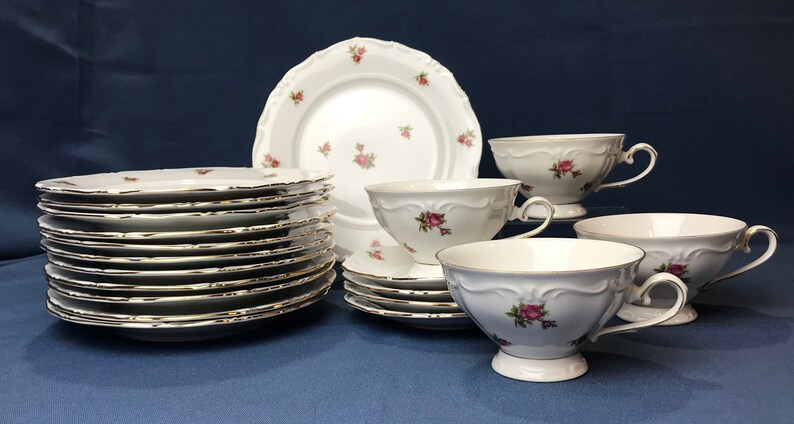 Winterling Bavaria Teacup & Saucer Sets and Dessert Plates. Sold in ...