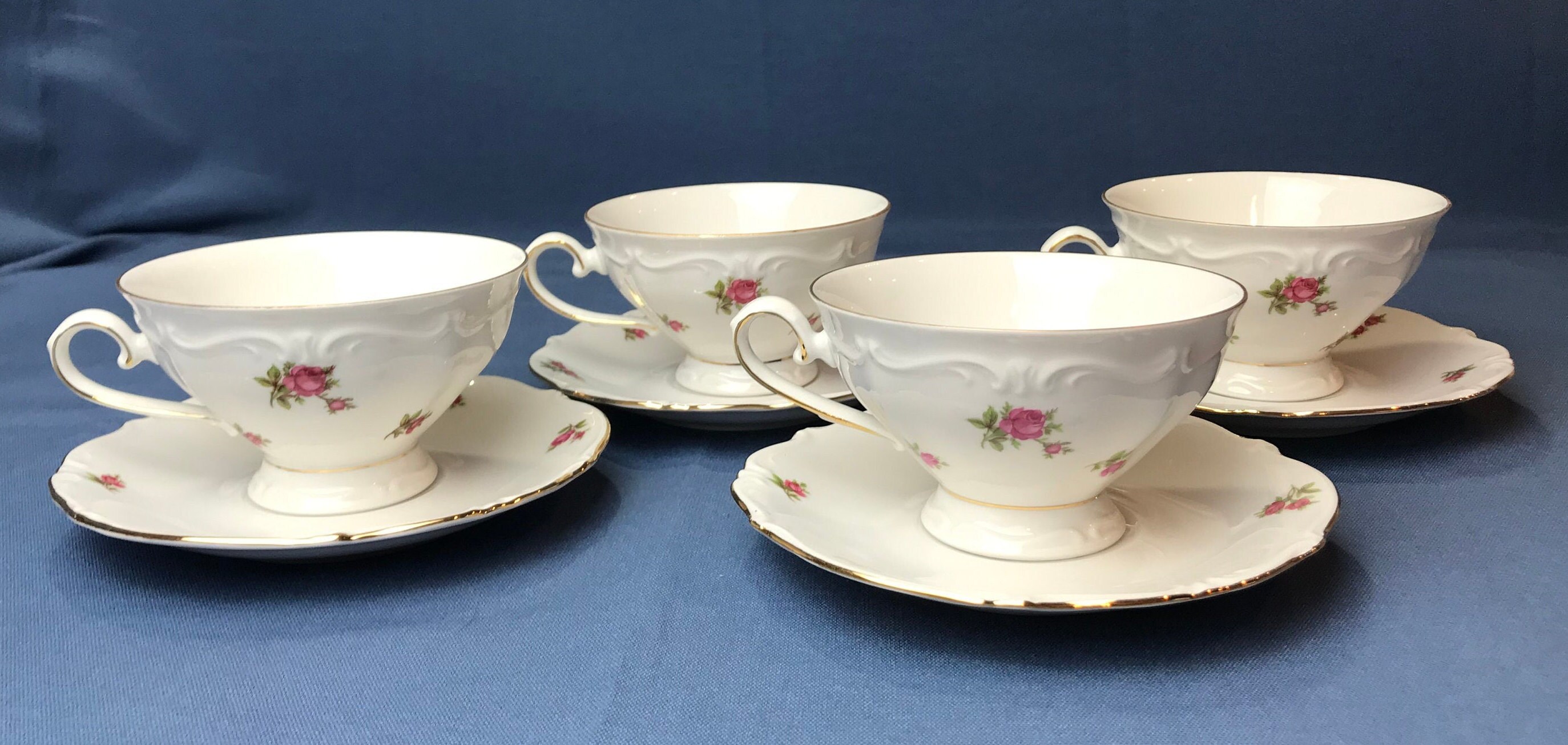 Winterling Bavaria Teacup & Saucer Sets and Dessert Plates. Sold in ...