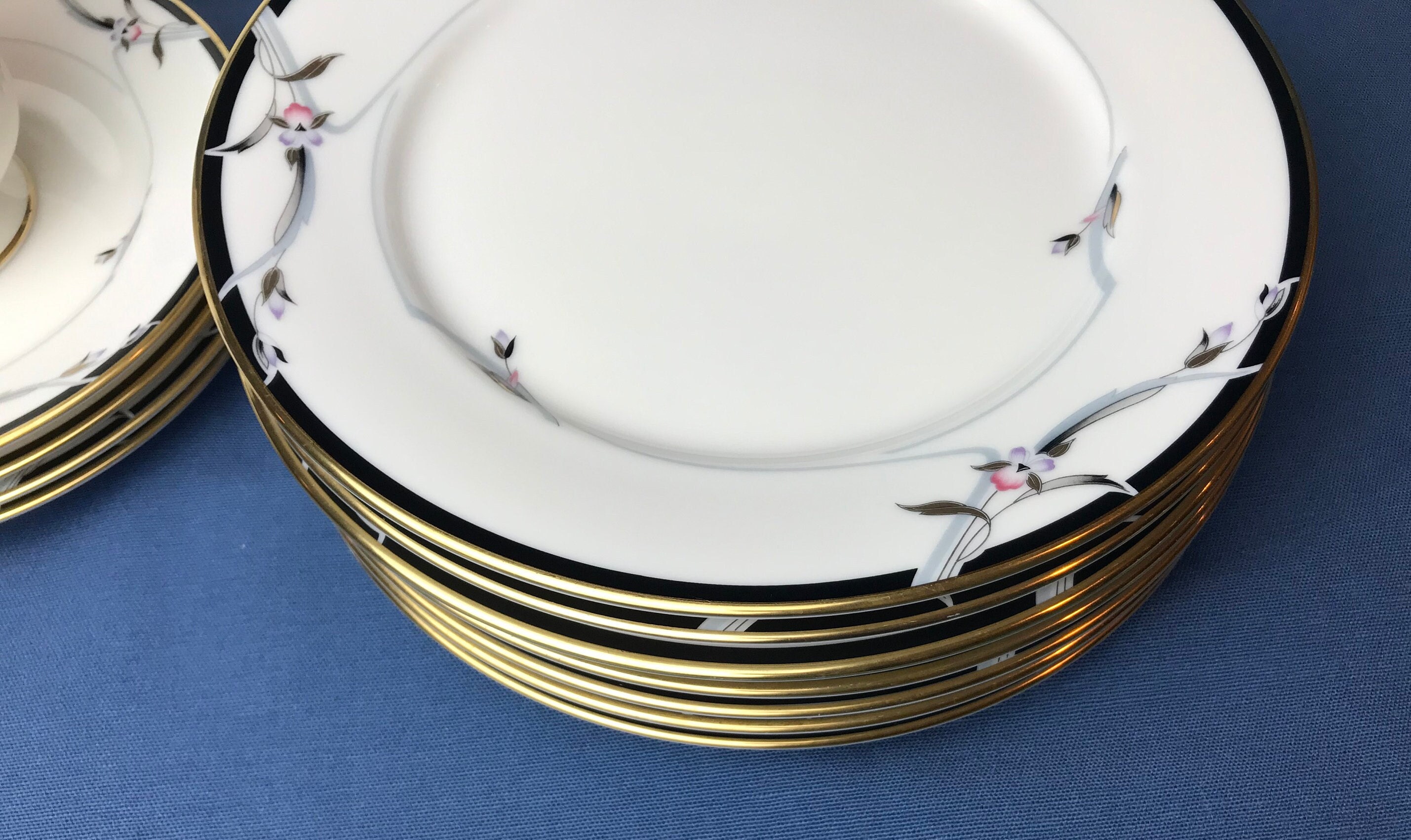 Gorham Manhattan. Creamer, Salad and Bread Plates. Fine China Vintage ...