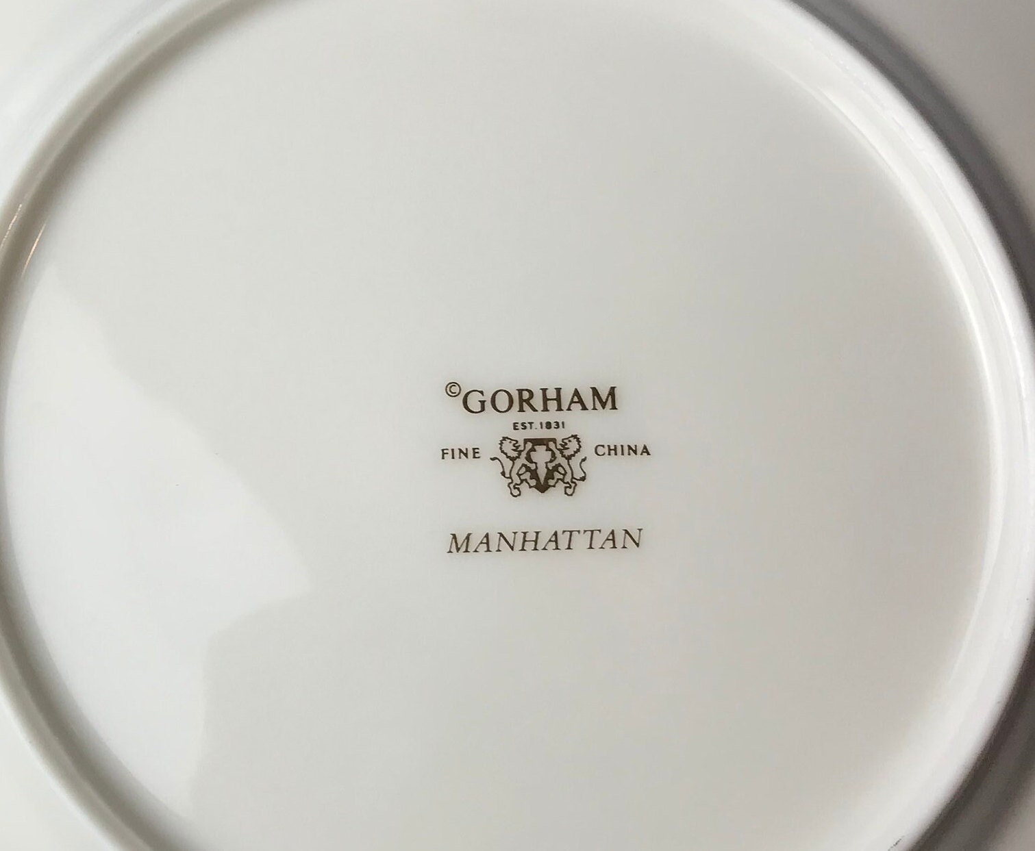 Gorham Manhattan. Creamer, Salad and Bread Plates. Fine China Vintage ...