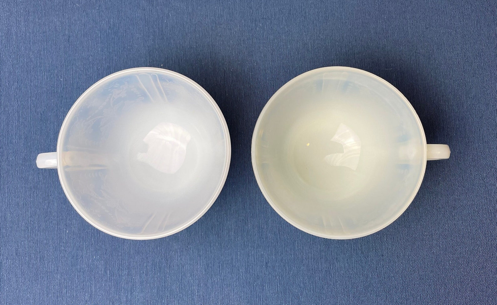 2 American Sweetheart Monax Cups in White by Macbeth-evans. Vintage ...