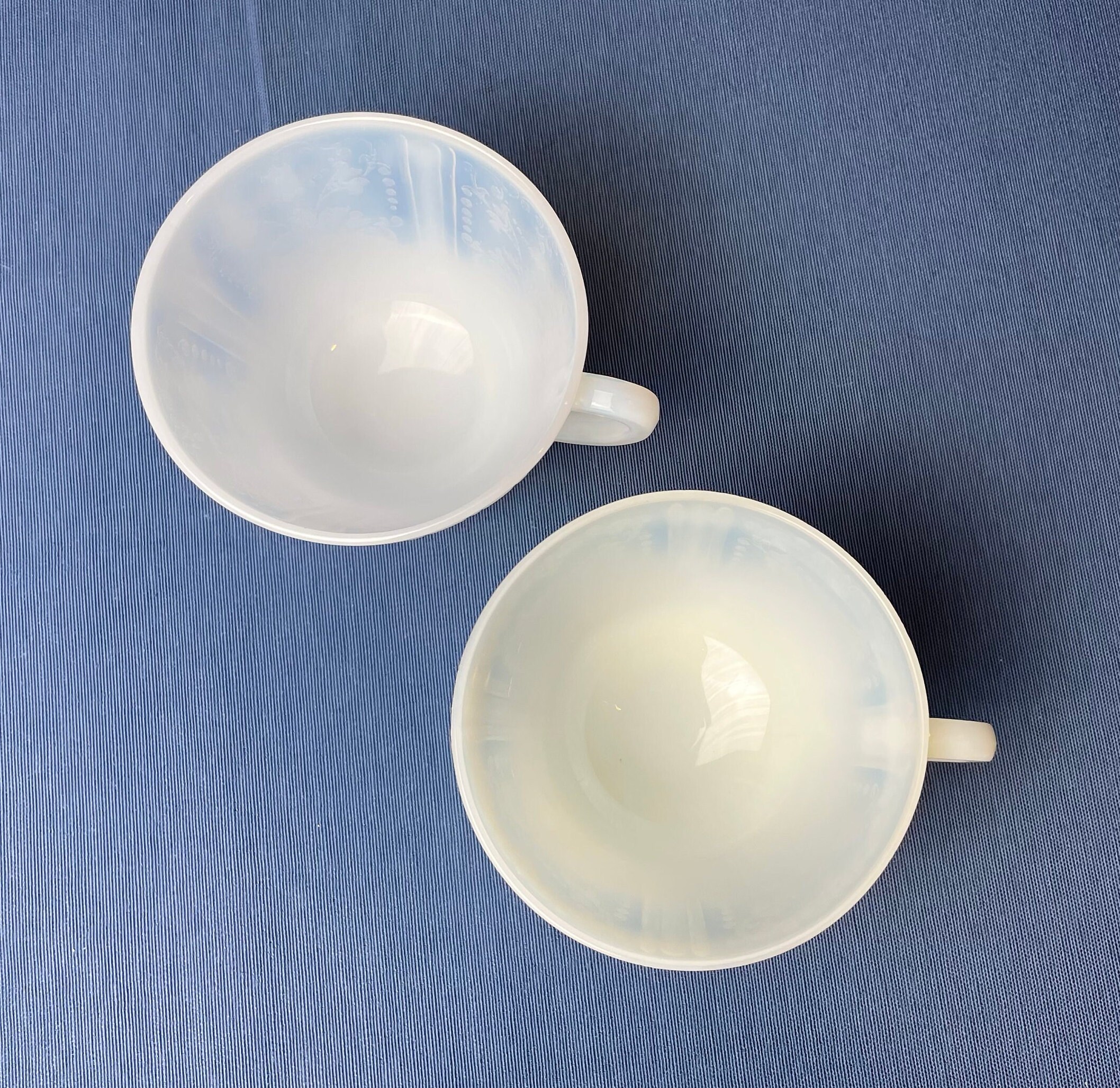 2 American Sweetheart Monax Cups in White by Macbeth-evans. Vintage ...