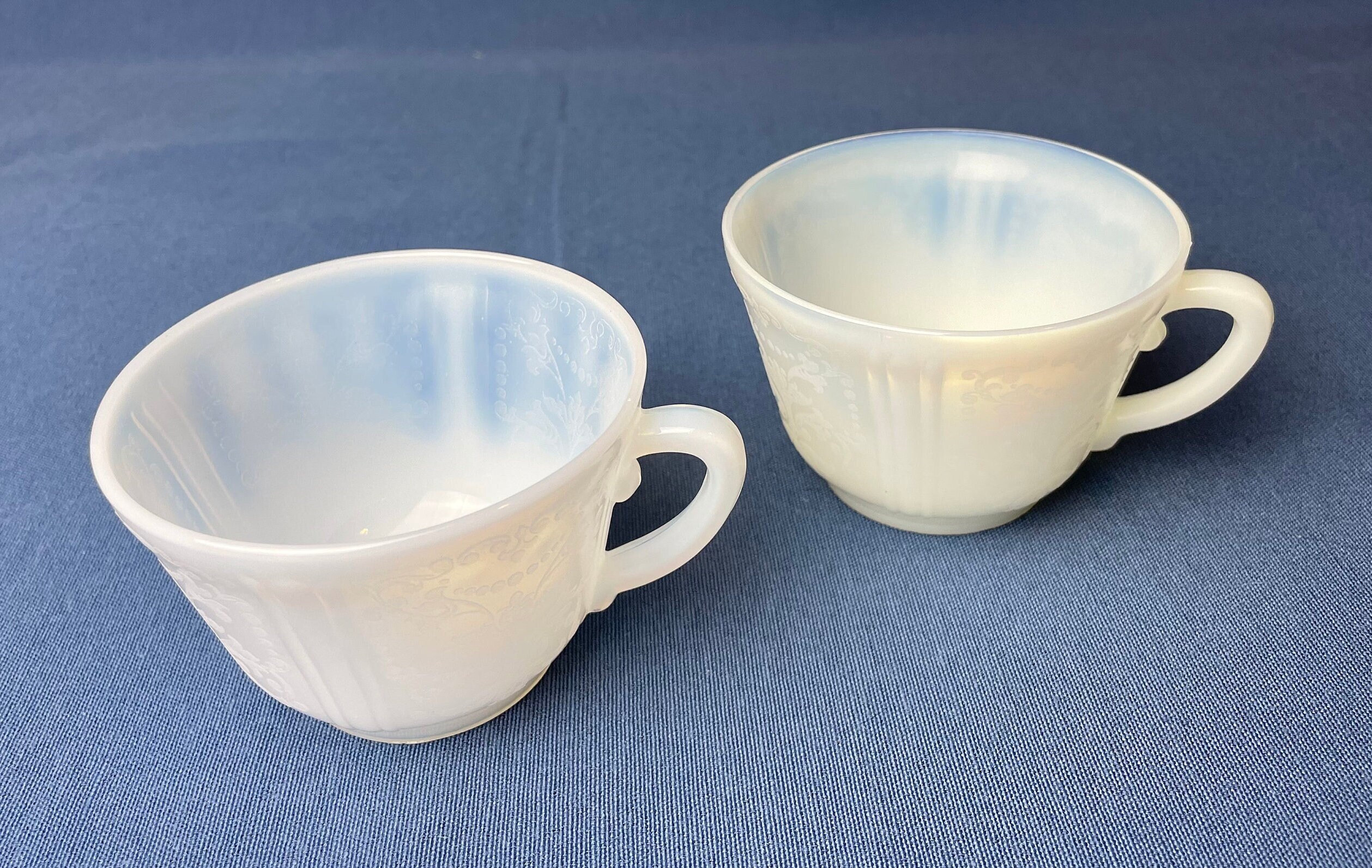 2 American Sweetheart Monax Cups in White by Macbeth-evans. Vintage ...