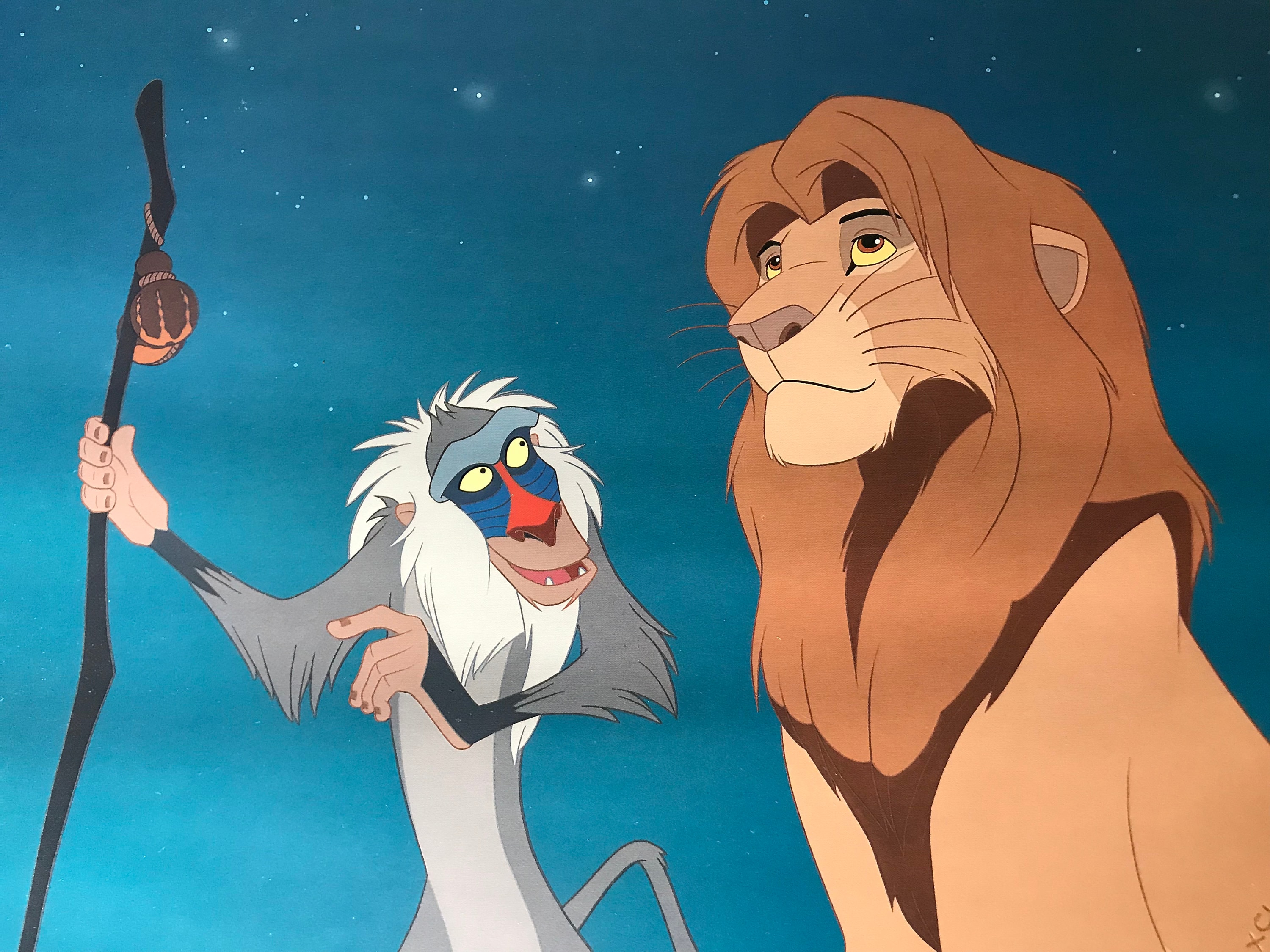 The Lion King Exclusive Commemorative Lithograph 1995. Vintage Disney ...