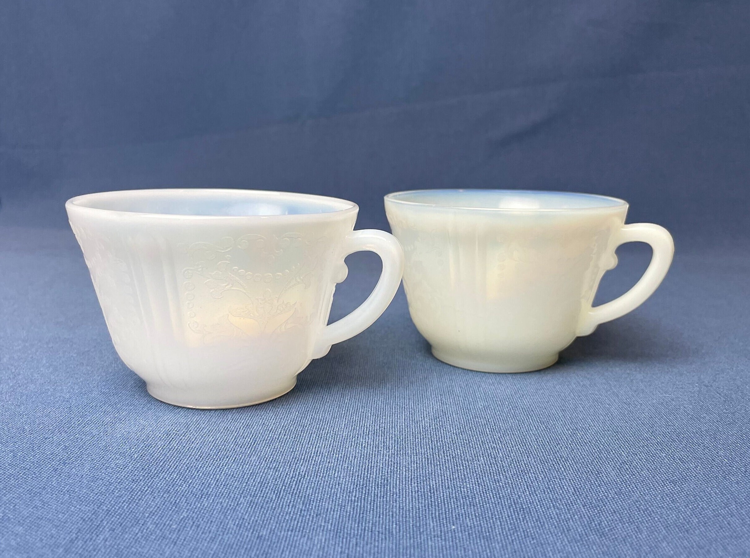 2 American Sweetheart Monax Cups in White by Macbeth-evans. Vintage ...