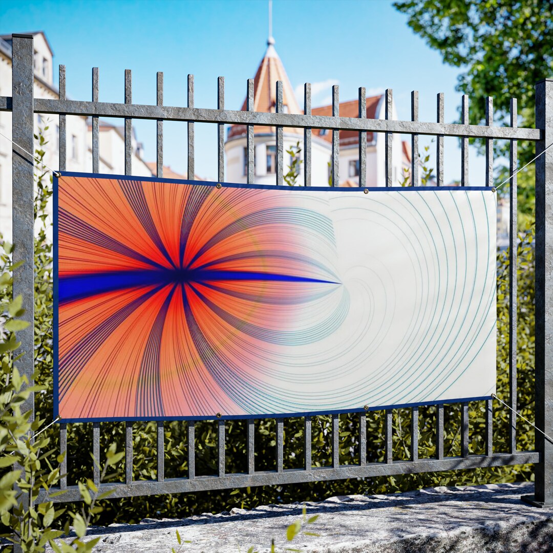 Spiralling Frequency Vinyl Banners - Etsy