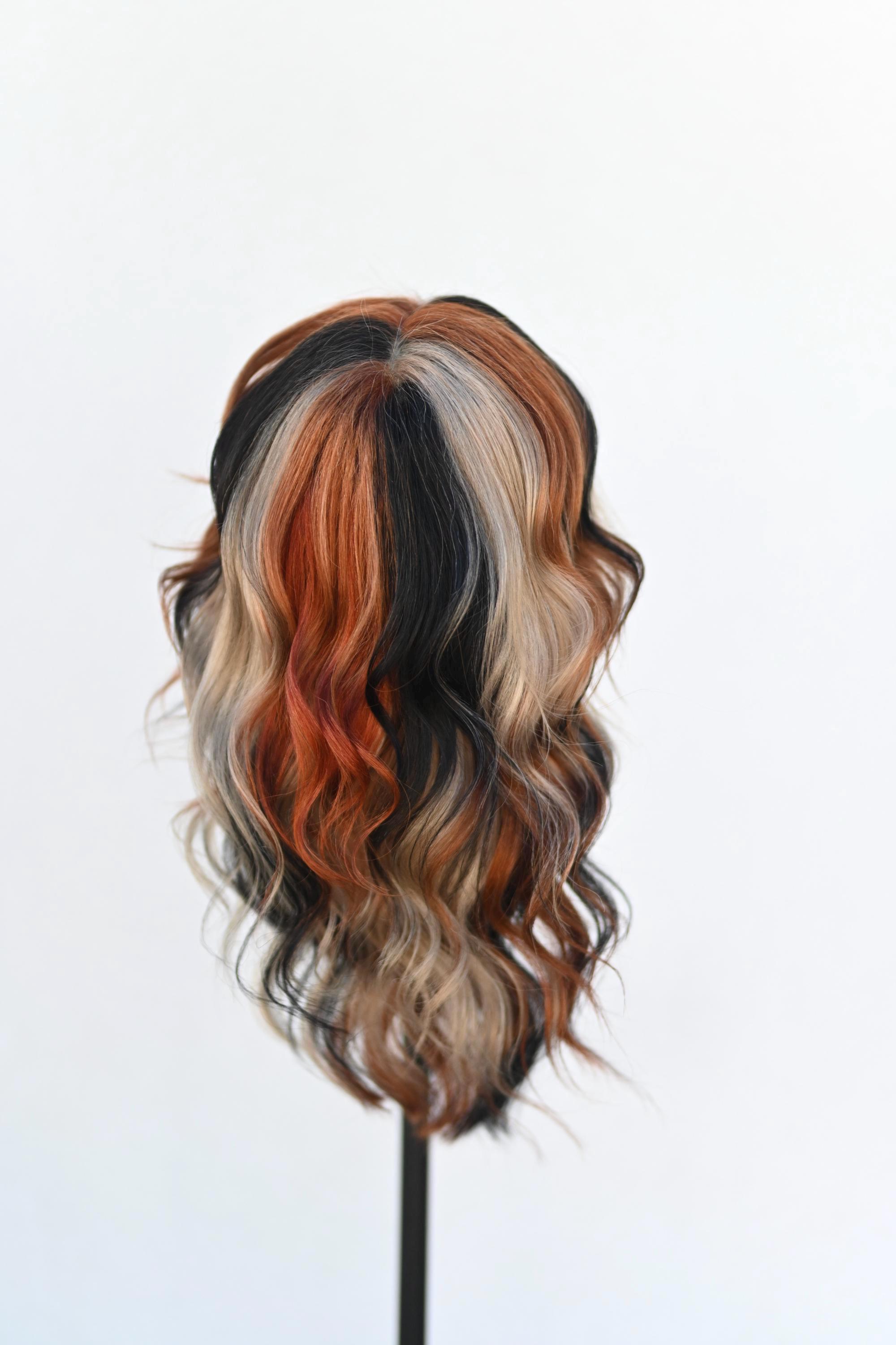 Calico Custom Colored Lace Front Wig. Human Hair 22” - Etsy