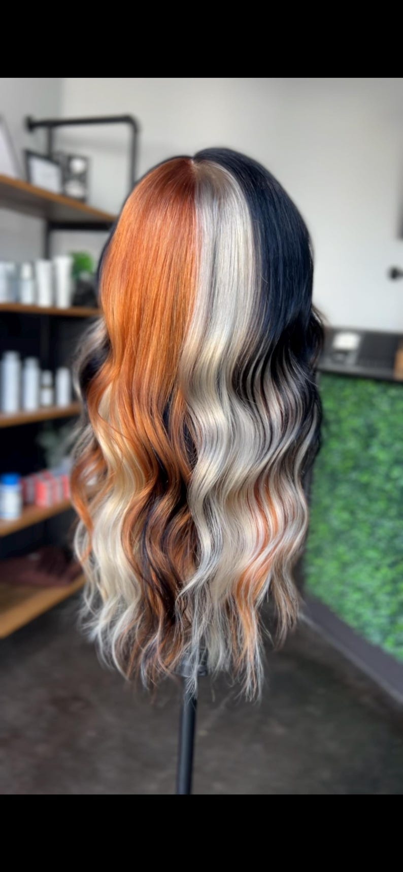 Calico Custom Colored Lace Front Wig. Human Hair 22” - Etsy