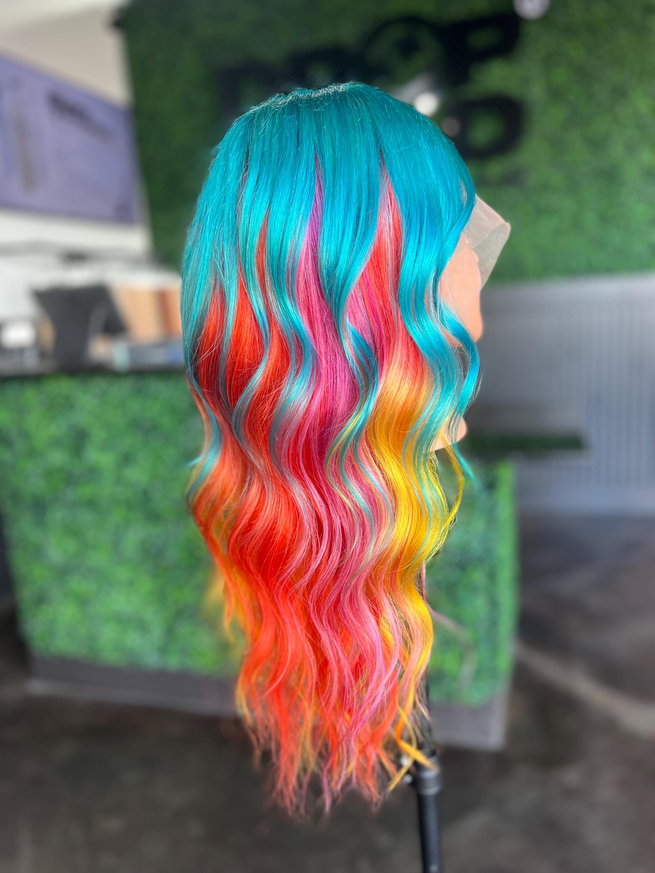 20 Inch Custom Colored Lace Front Wig - Etsy