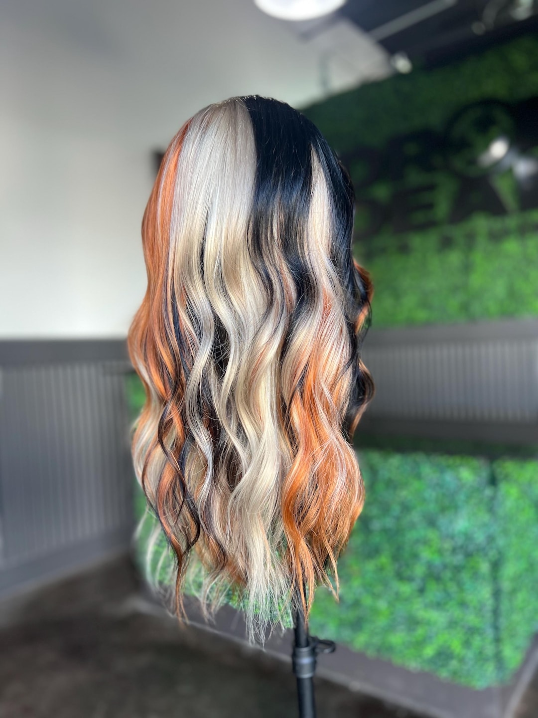 Calico Custom Colored Lace Front Wig. Human Hair 22” - Etsy