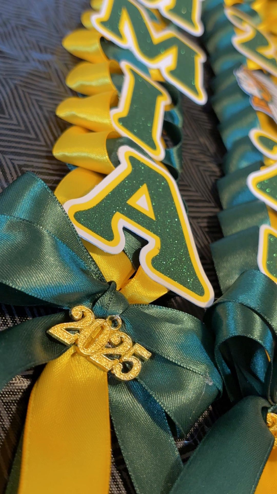 Two Color Personalized Graduation Lei With Mascot or Character - Etsy