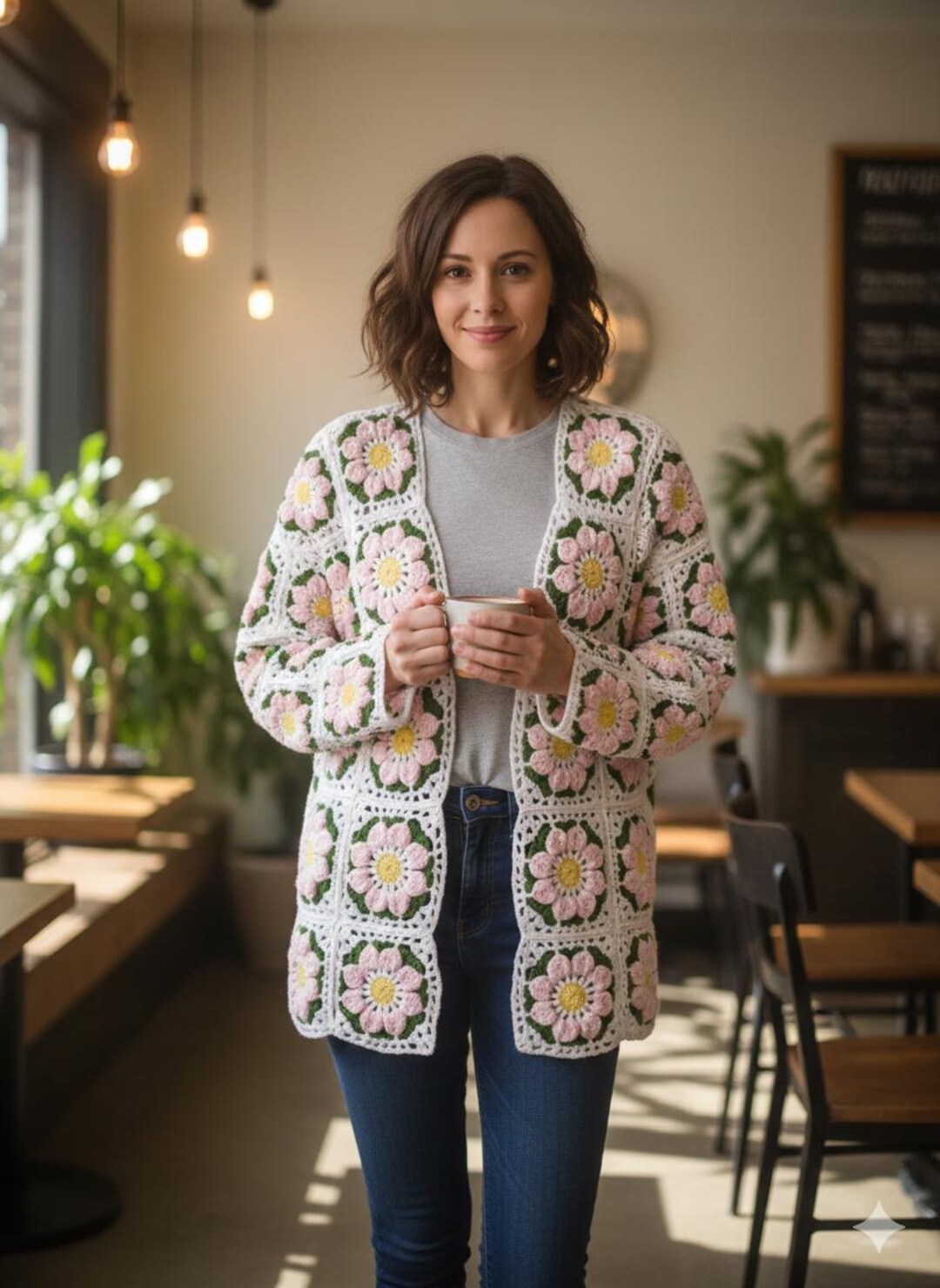 Easy Beginner-friendly Crochet Flower Power Granny Square Pattern - Etsy