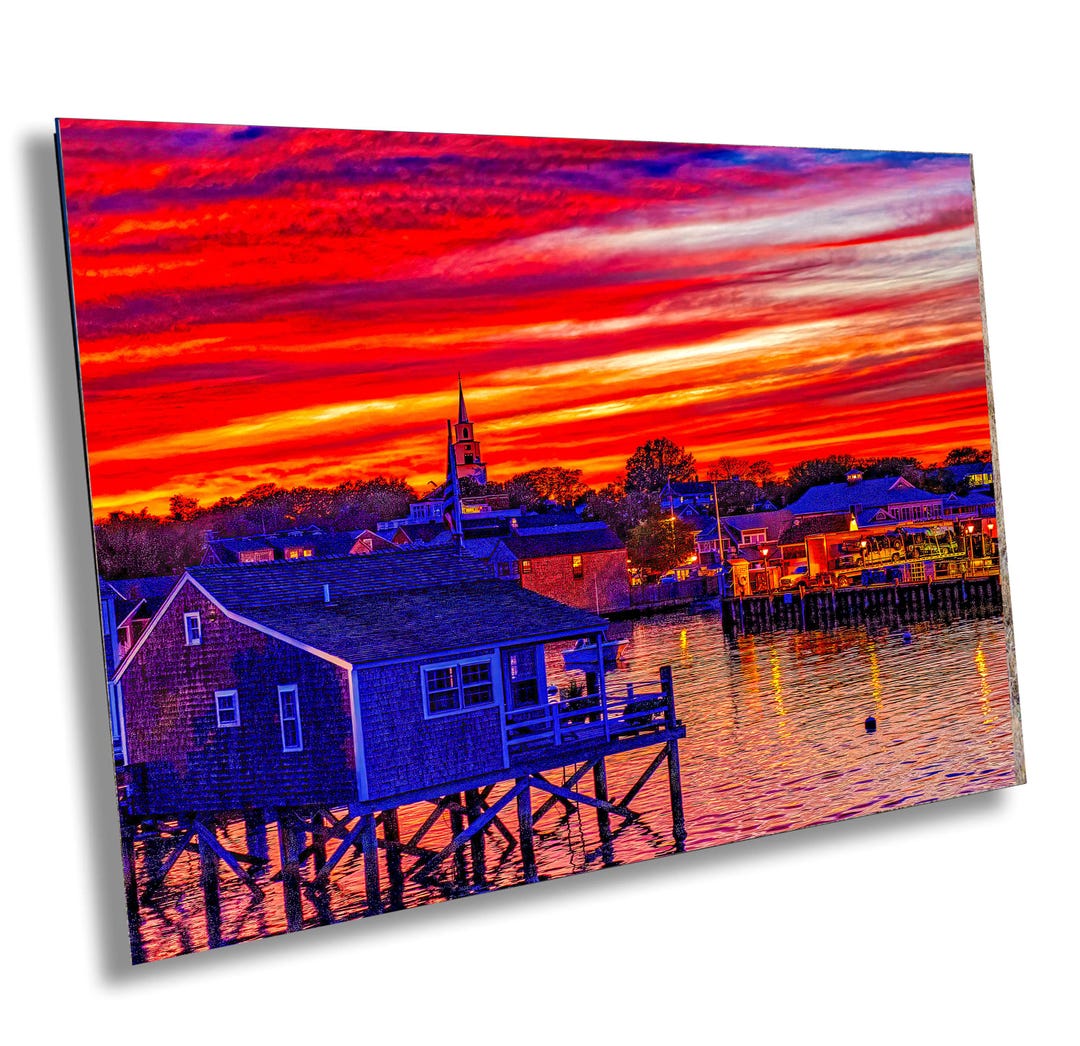 Nantucket Sunset 1: Sunset Harbor Ship Island Evening Church Bay ...