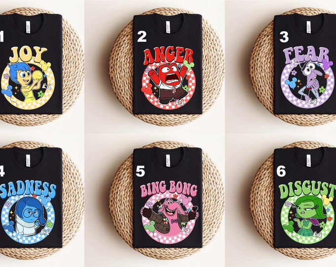 Inside Out Characters Shirts, Inside Out Sweatshirt, Inside Out Group ...