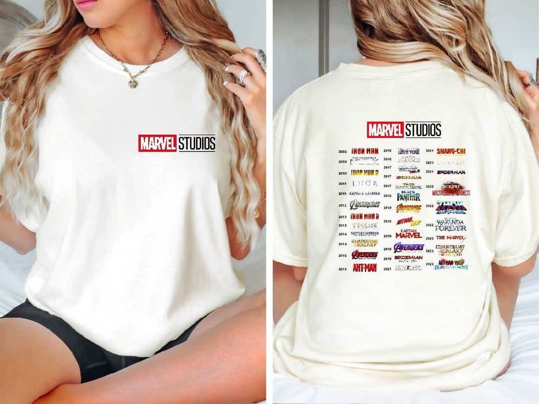 Marvel Studios Movie Timeline Shirt, Avengers Hoodie - Etsy