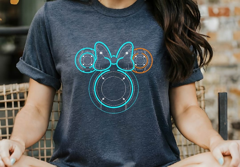 Mickey and Minnie Tron Lightcycle Shirt, Disney Couple Matching T-shirt ...