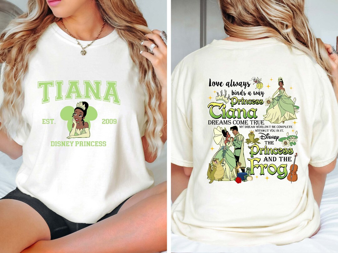 Retro Tiana Princess Comfort Color Shirt, Disney Princess Shirt ...