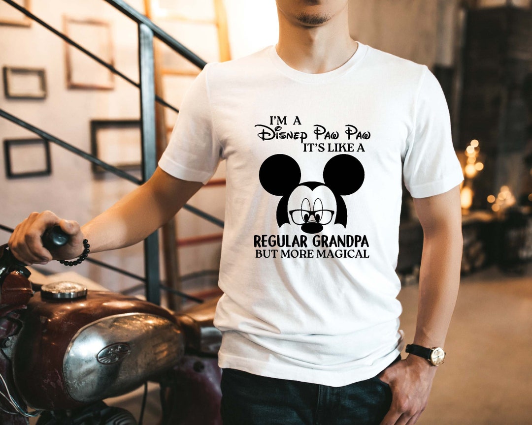 Disney Grandpa T-shirt, Mickey Mouse Graphic Tee - Etsy