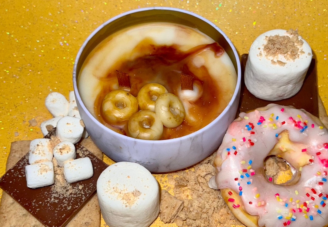 LIMITED EDITION Smore's Doughnut Delight 7oz Natural Soy - Etsy