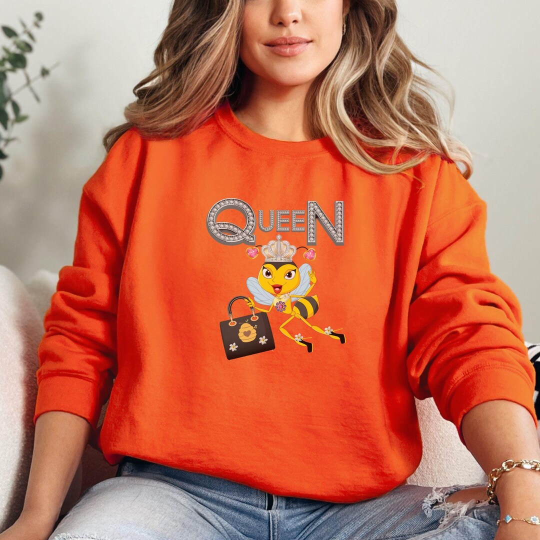 Queen Bee Sweatshirt, Save the Bees, Cute Bee Apparel, Bee Lover Gift ...