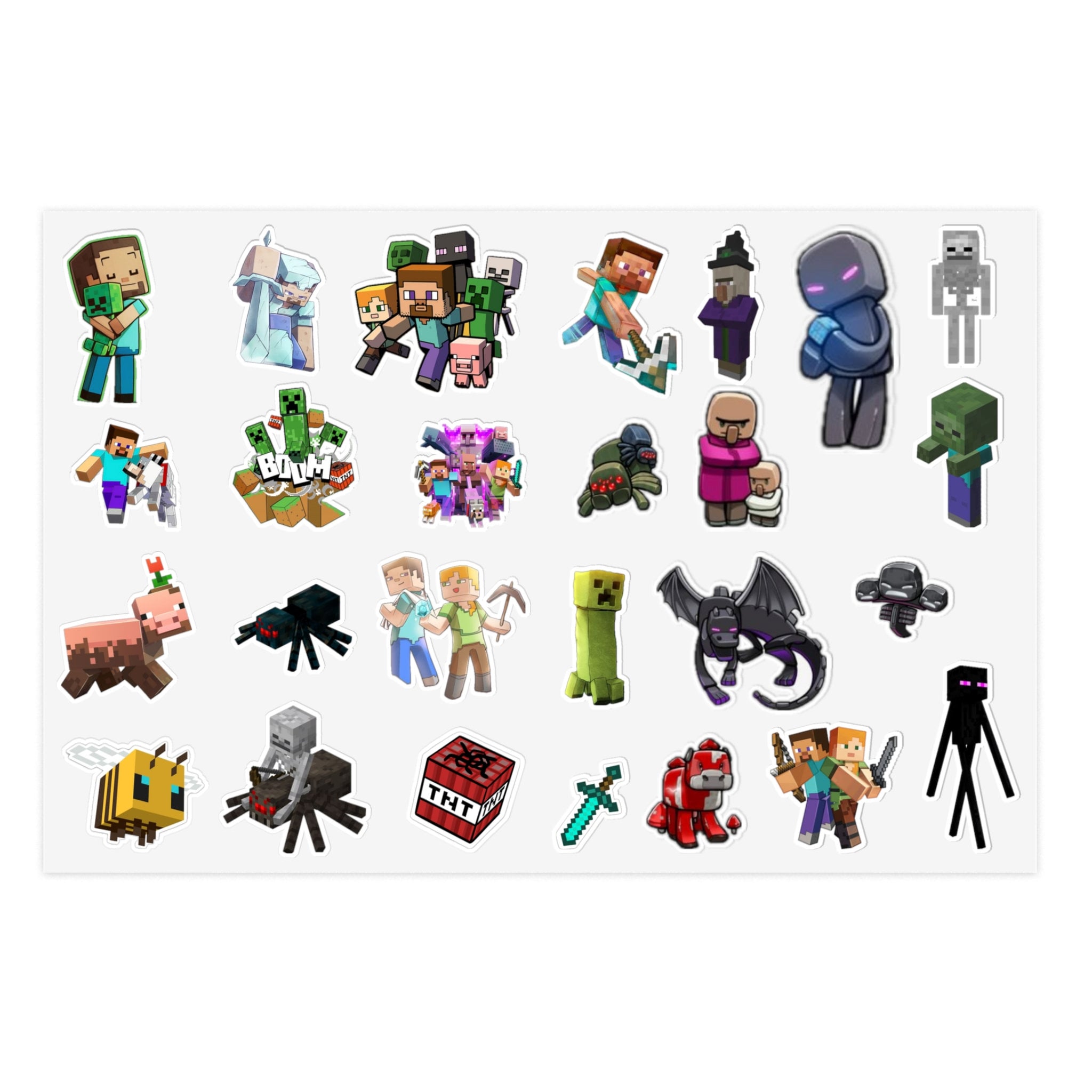 Minecraft Sticker Pack for Kids - Etsy