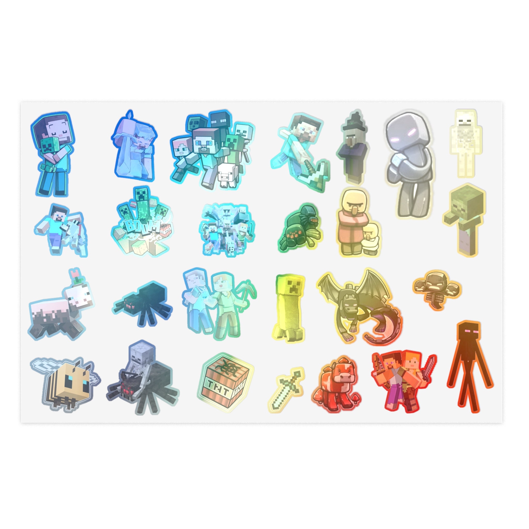 Minecraft Sticker Pack for Kids - Etsy