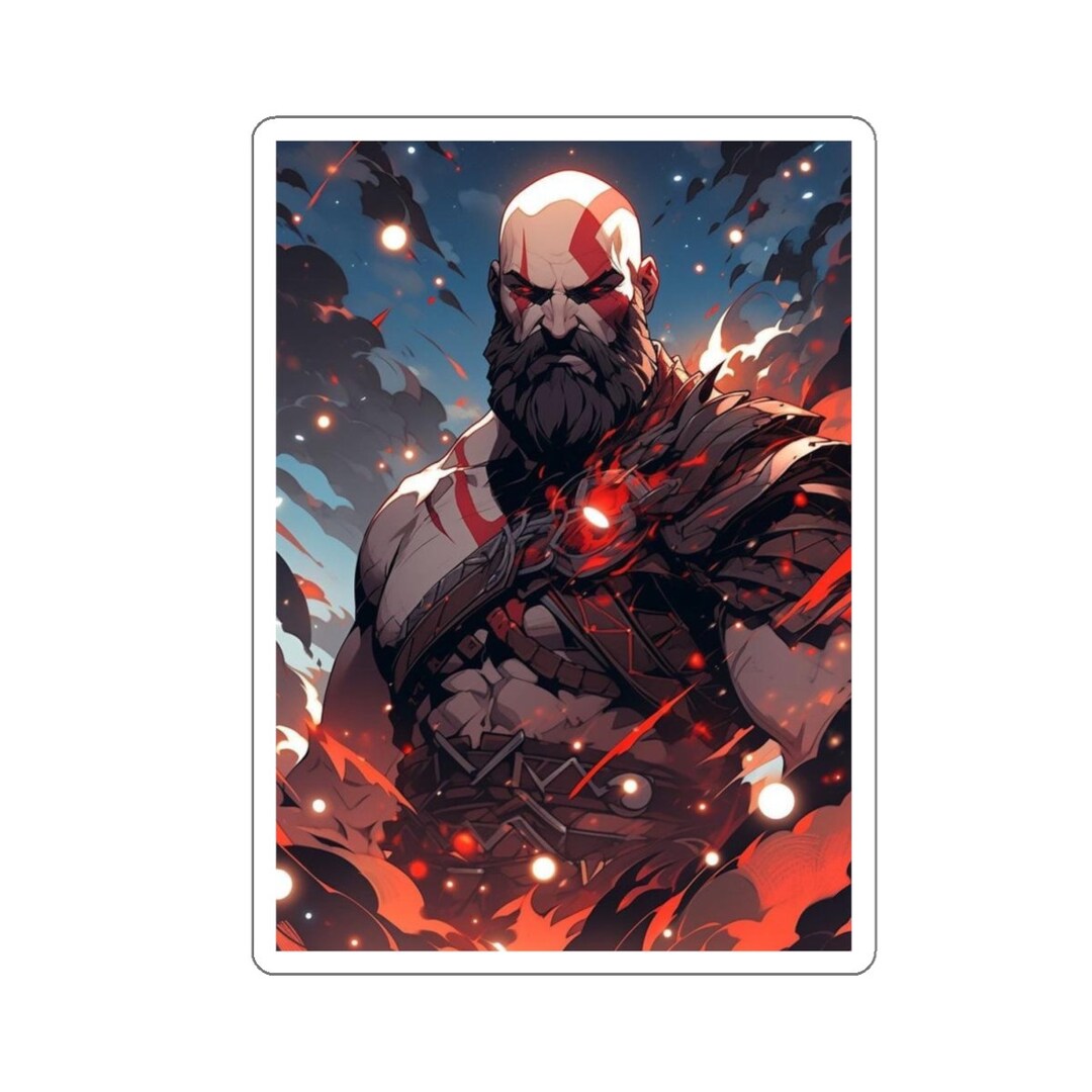 God of War Kratos Card Sticker High Quality - Etsy