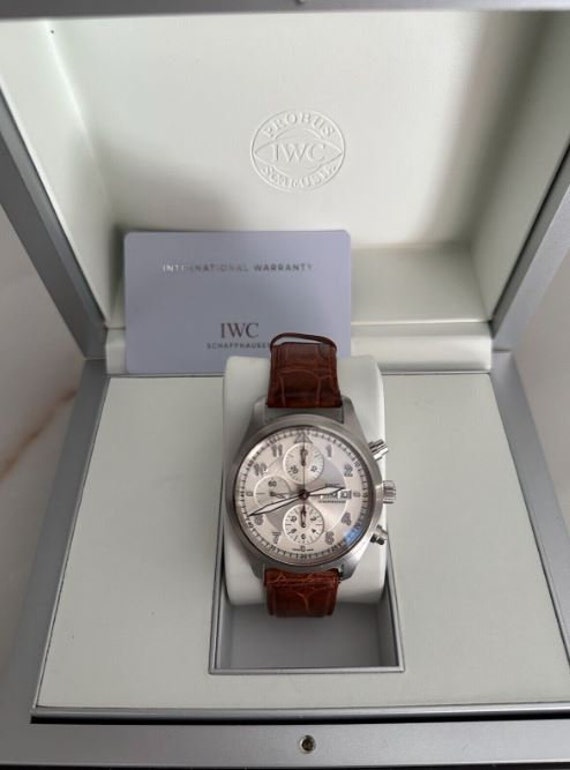 iwc spitfire chronograph iw371702 mens box and guaran… - Gem