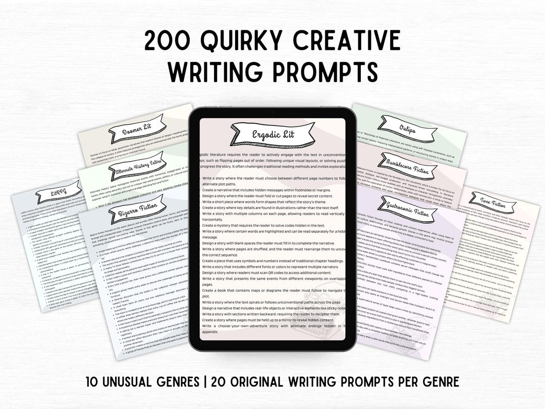 200 Quirky Writing Prompts: Uncommon Genres, Creative Exercises ...
