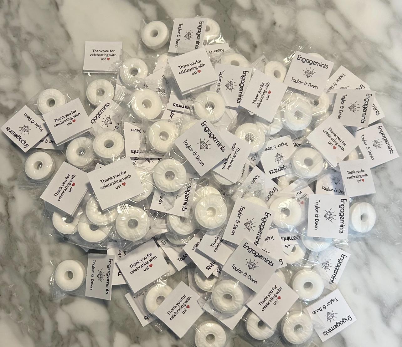 Engagemints, Mint Favors - Engagement Celebrations - Etsy