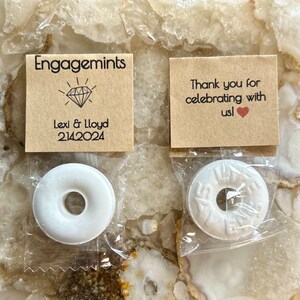 Engagemints, Mint Favors - Engagement Celebrations - Etsy