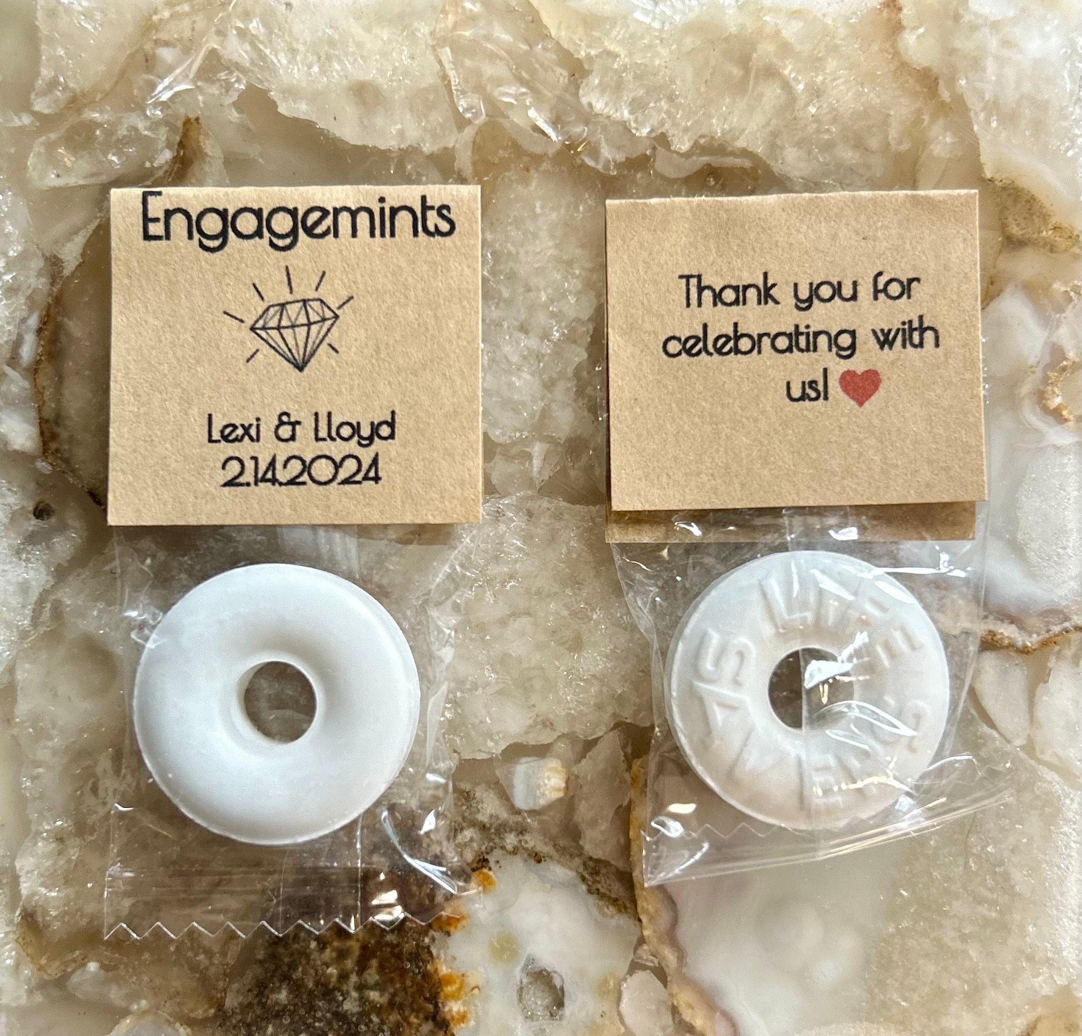 Engagemints, Mint Favors - Engagement Celebrations - Etsy